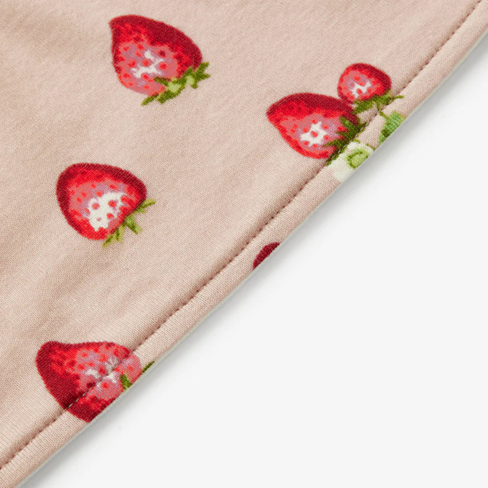 Kerchief Bib - Strawberry – Terra Cotta Savannah