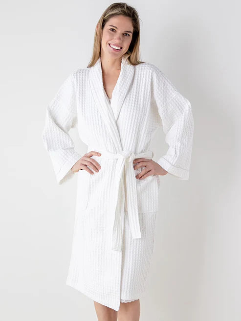Waffle Weave Bathrobe – Terra Cotta Savannah